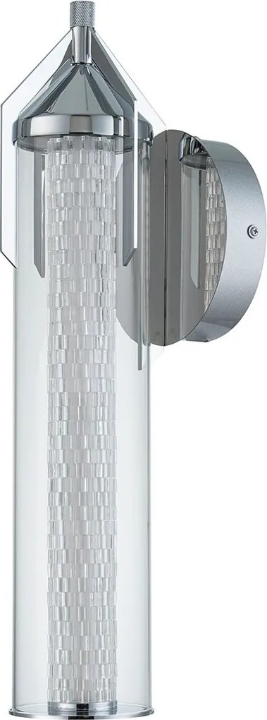 Luxusní nástěnné světlo Eurofase Espada Chrom 50 cm LED 18W