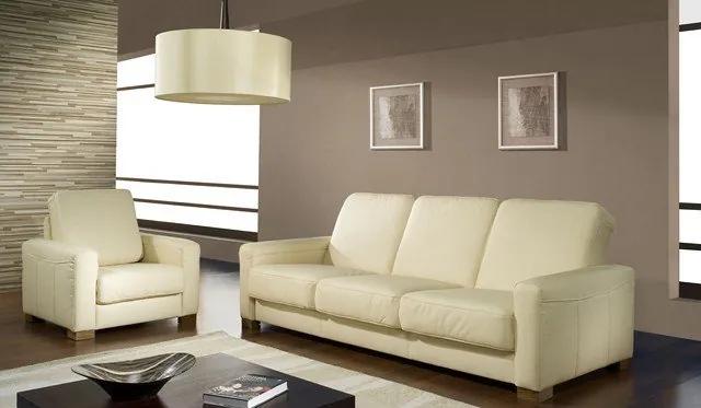 Casarredo - Komfort nábytek Křeslo WILLIAM kůže/ekokůže | potah: kůže K-18,barva: moření 01 bílá