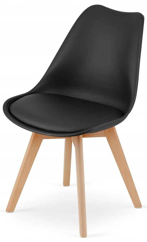 ARCHIV Jídelní set 1 + 4, stůl ADRIA 120x80cm bílý + židle BALI MARK černá