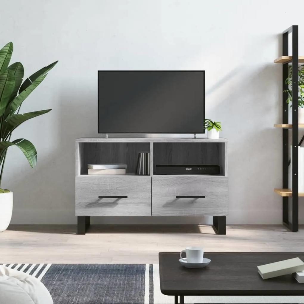 vidaXL TV skříňka 80 x 36 x 50 cm kompozitní dřevo [828996] Barva: šedá sonoma