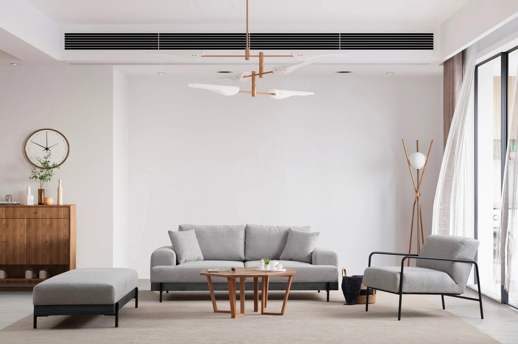 Hanah Home Třímístná pohovka ETI šedá 220 cm