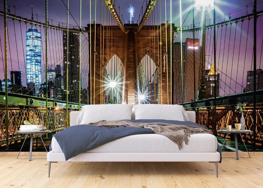 Fototapeta na míru Cesta Přes Brooklynský Most | Vliesová fototapeta na zed' | DFTNXXL2439