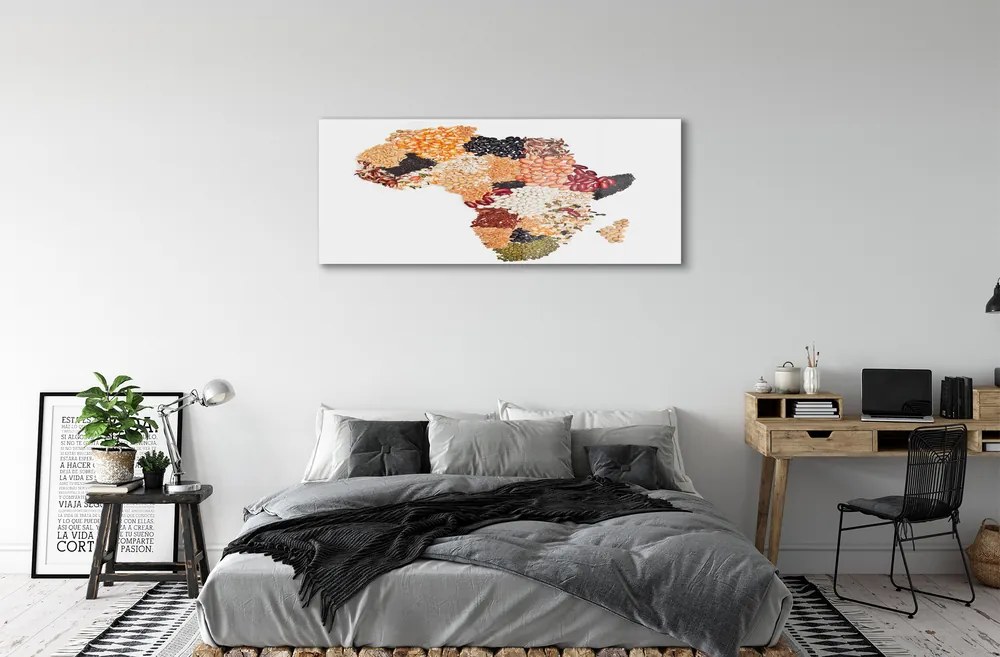 akrylový obraz mapa koření 120x60 cm