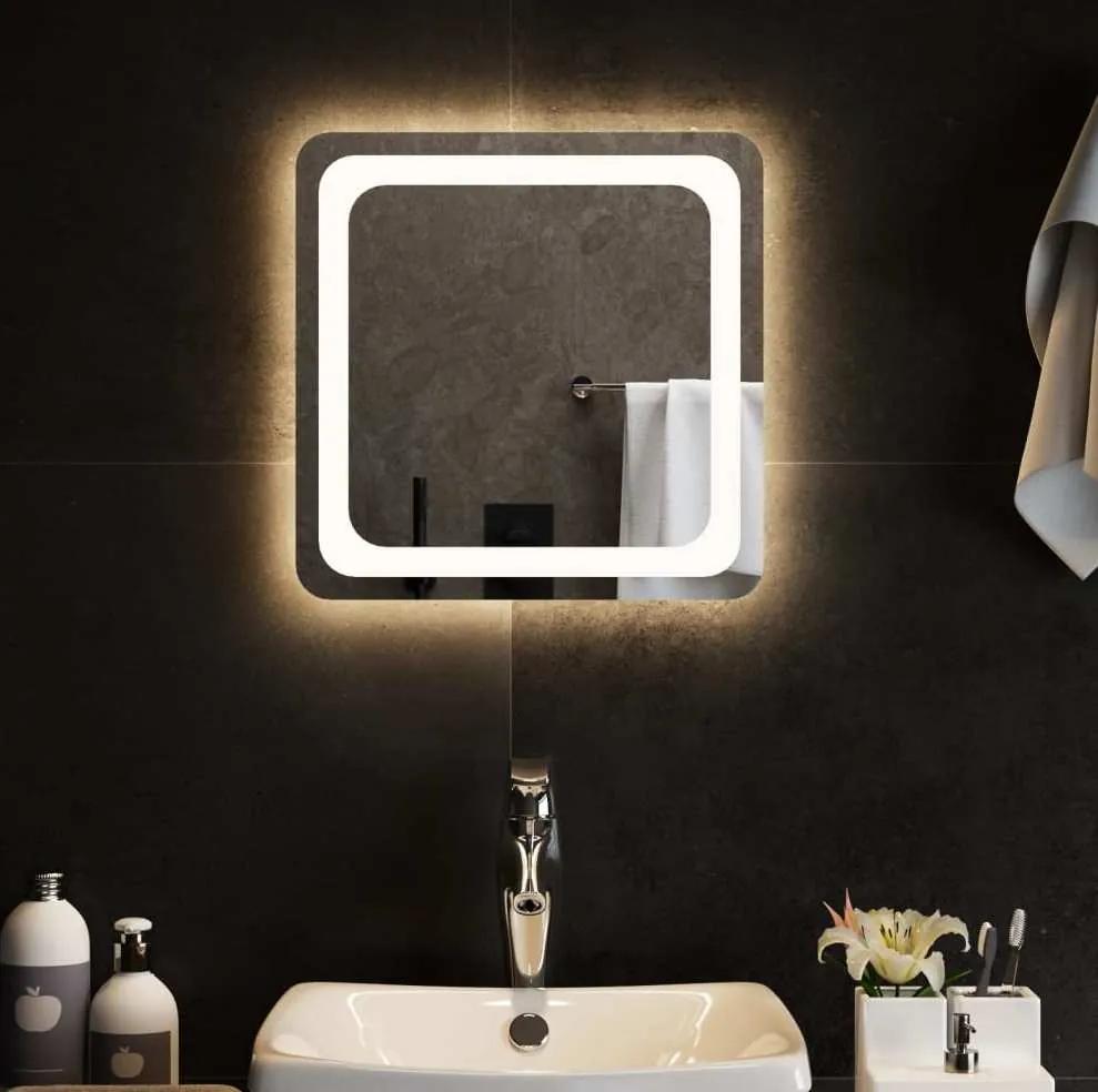 vidaXL Koupelnové zrcadlo s LED osvětlením 40x40 cm [151776]