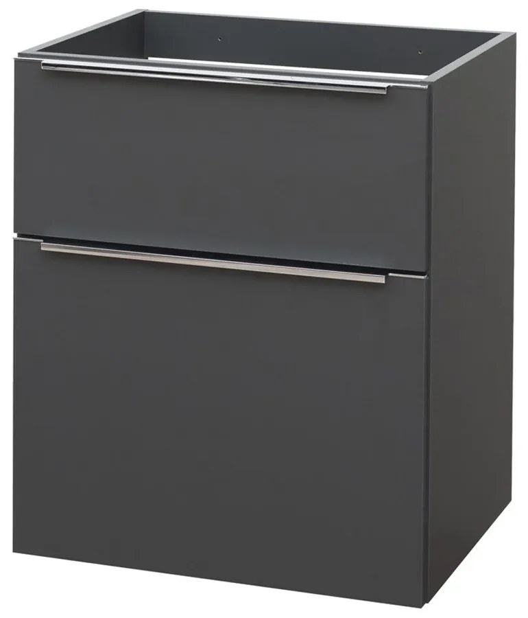 Mereo Mereo, Mailo, koupelnová skříňka 61 cm, bílá, dub, antracit, CN530S