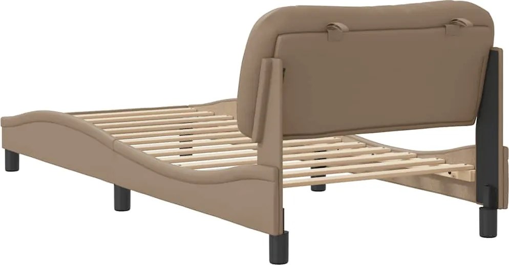 Rám postele bez matrace Hvar cappuccino 90x200 cm umělá kůže 3207978