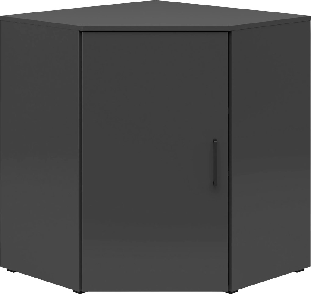 XXXLutz ROHOVÁ KOMODA, barvy grafitu, 71,5/83/71,5 cm Carryhome - Široké komody - 002427022241