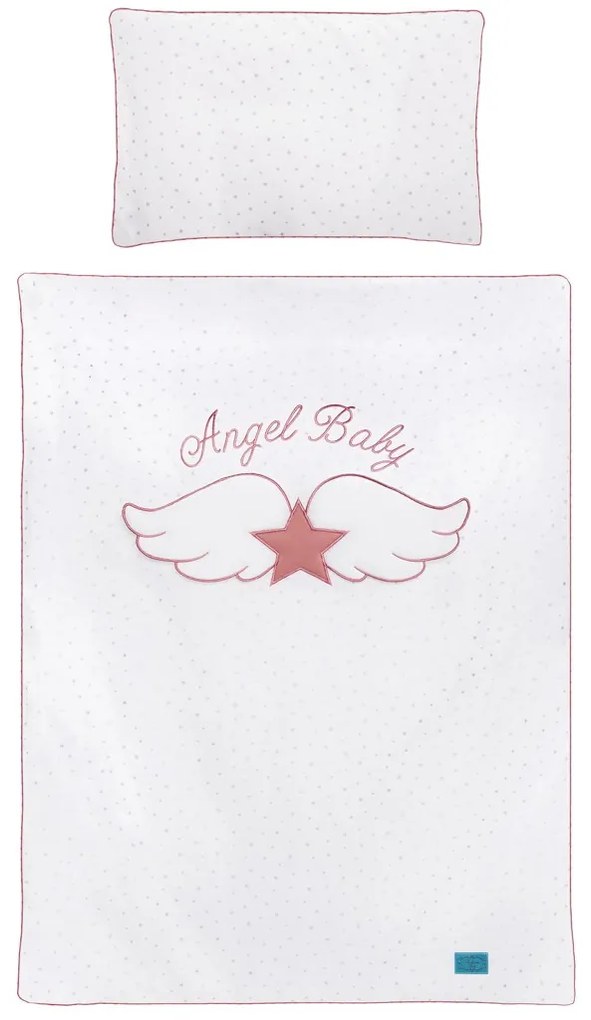 2-dílné ložní povlečení Belisima Angel Baby 90/120 růžové Růžová