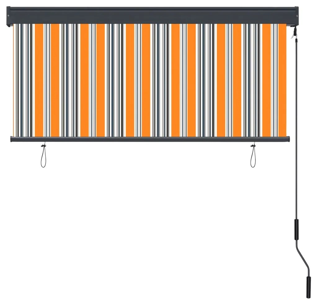 vidaXL Marketos Venkovní roleta 140 x 250 cm žlutomodrá
