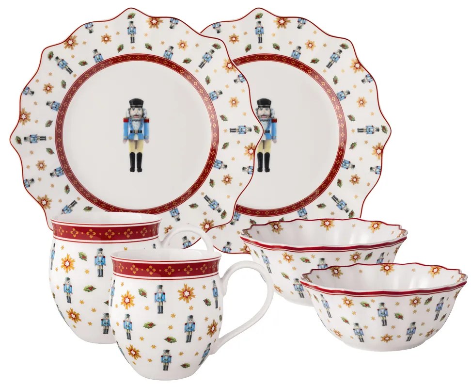 Villeroy & Boch Sada vánočního porcelánu Toy’s Delight, Louskáček, 6 ks 14-8585-7287
