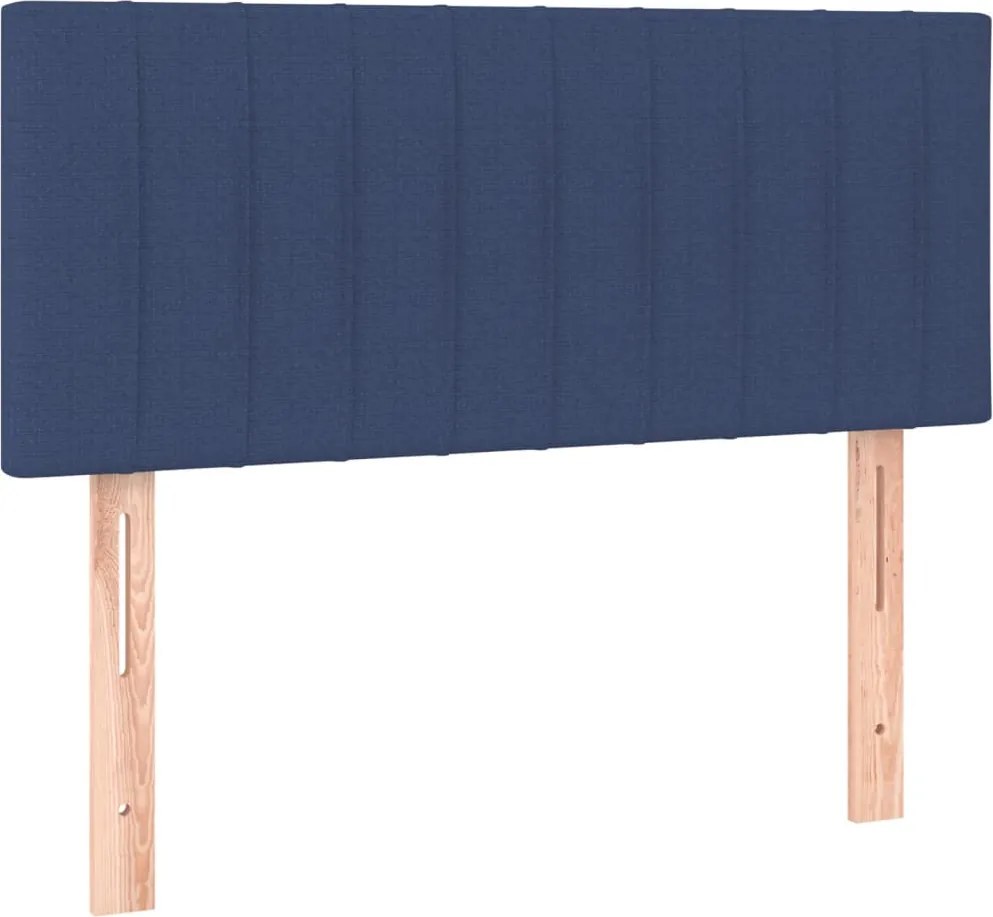 Box spring postel s matrací modrá 100 x 200 cm textil 3140759