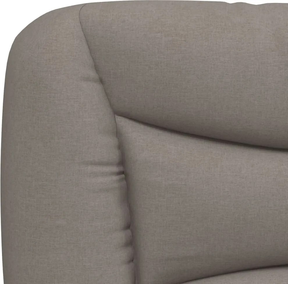 Postel s matrací Hvar taupe 160 x 200 cm textil 3208545