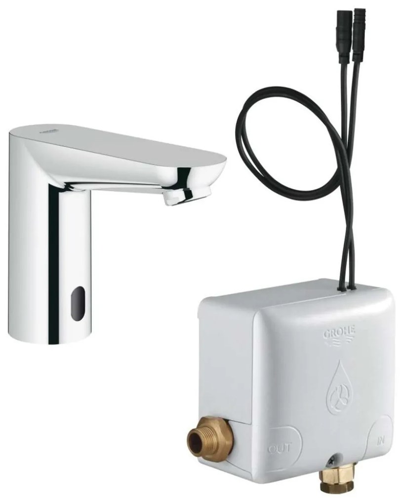Grohe Eurosmart Cosmopolitan E - Elektronická umyvadlová baterie, Powerbox, chrom 36384000