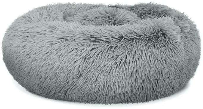 modernHOME Univerzální plyšový pelíšek pro psa/kočku 40cm světle šedá