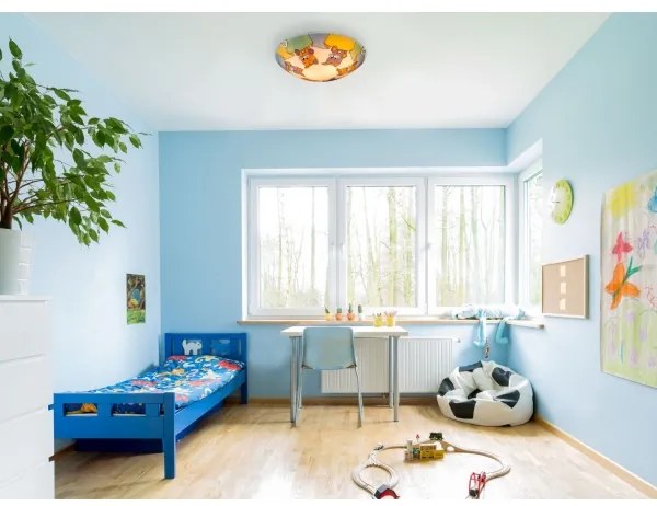 Globo 40606 - Dětské stropní svítidlo KIDDY 2xE27ILLU/60W/230V