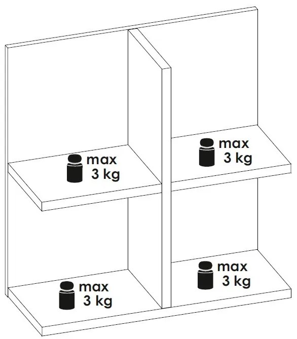 Nástěnný panel 2 ks Romy, šedá/dub