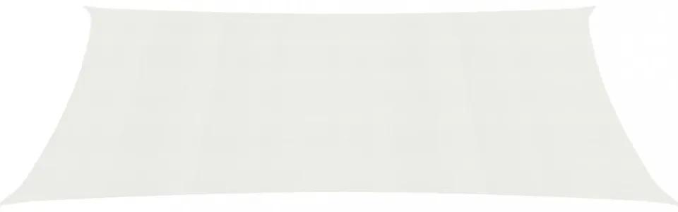 Stínící plachta obdélníková HDPE 2,5 x 5 m Dekorhome Bílá