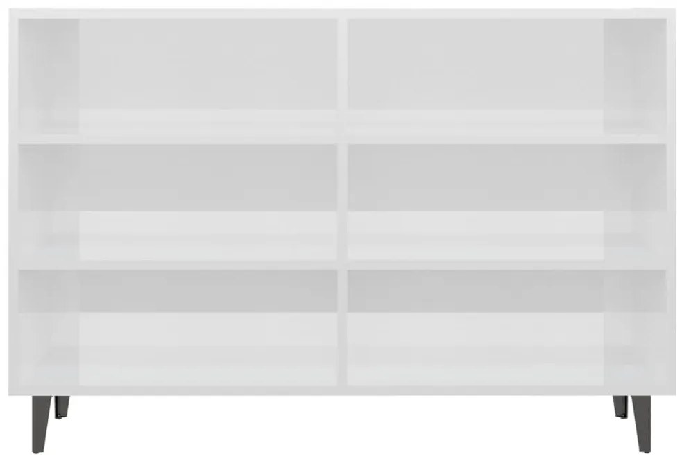 vidaXL Marketos Příborník bílý s vysokým leskem 103,5x35x70 cm kompozitní dřevo