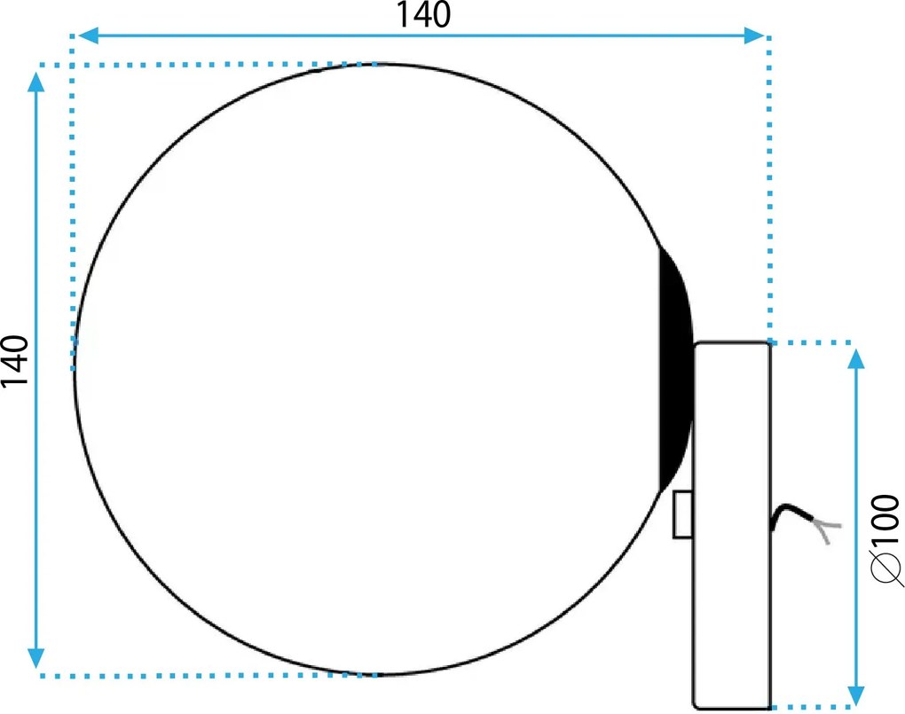 Toolight Toolight, skleněná nástěnná lampa Kinkiet APP950-1W, zlatá, OSW-06684