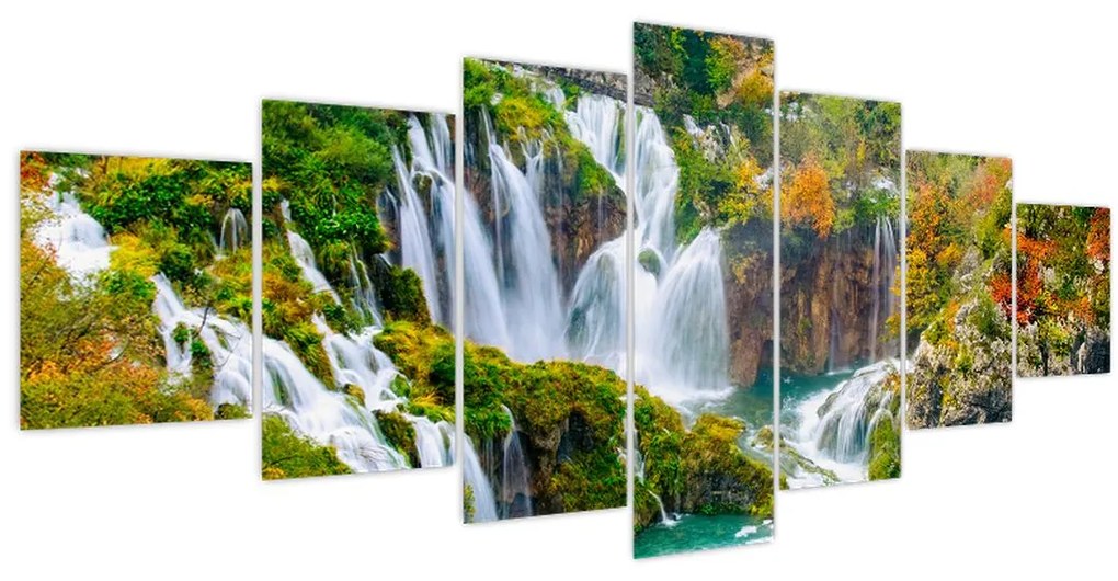 Obraz - Národní park Plitvická jezera (210x100 cm)