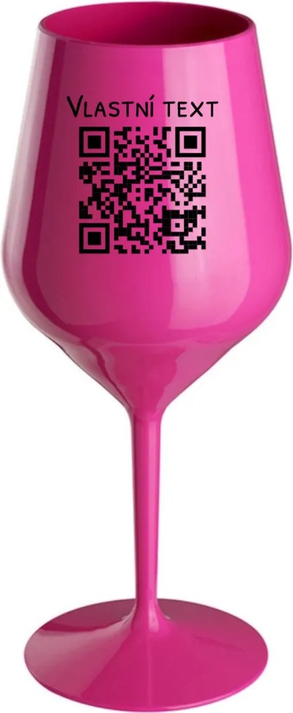 Personalizovaná nerozbitná sklenice s QR kódem