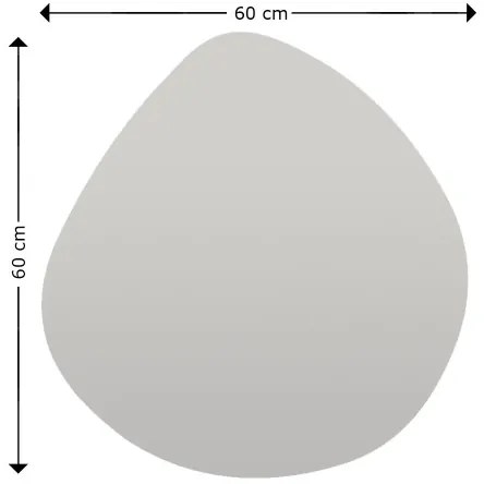Nástěnné zrcadlo BESSO 60x60 cm černá