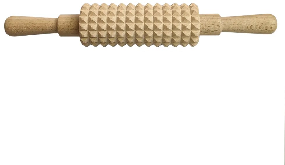 AMADEA Dřevěný masážní váleček 28 cm