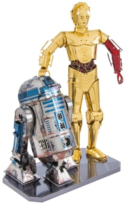 3d puzzle metal earth 3d puzzle star wars: r2d2 a c-3po (deluxe set)