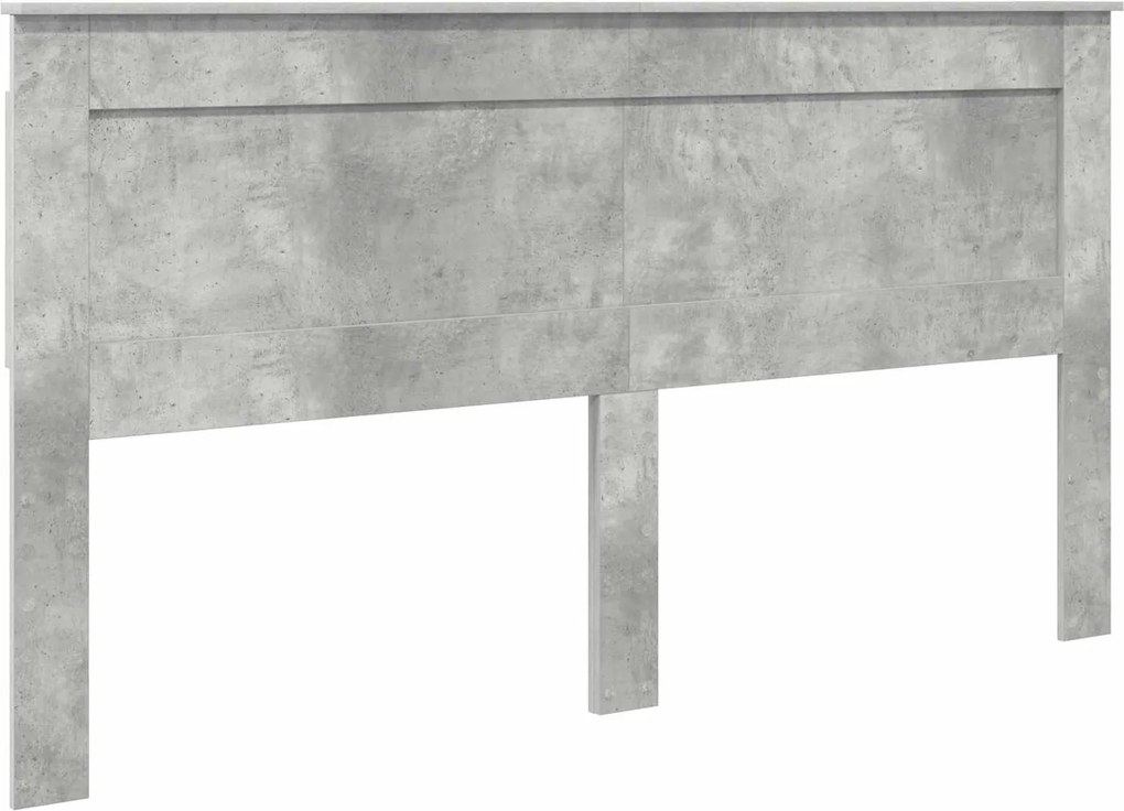 Rám postele s čelo Betonově šedá 180 x 200 cm Kompozitní dřevo 3410292