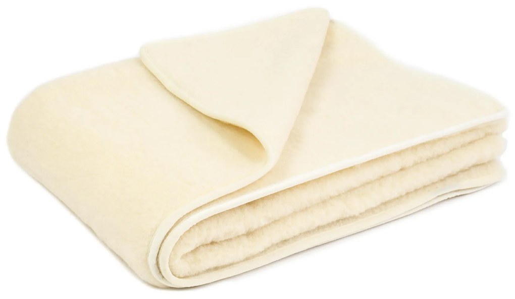 Kampol K Bedding hřejivé produkty Vlněná přikrývka 200x220 merino australská 600g bílá