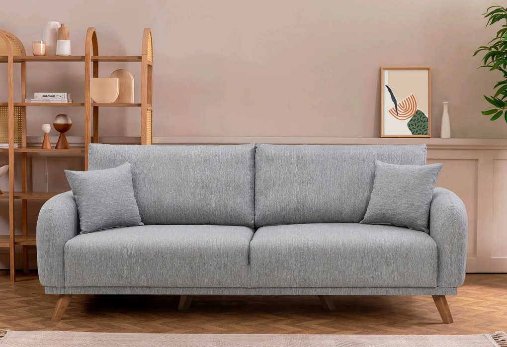 Hanah Home Třímístná pohovka HERA šedá 237 cm 867UNQ1948