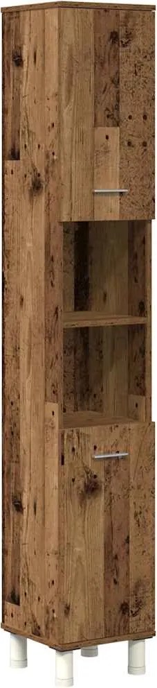 3dílná koupelnová sestava old wood kompozitní dřevo 3328569