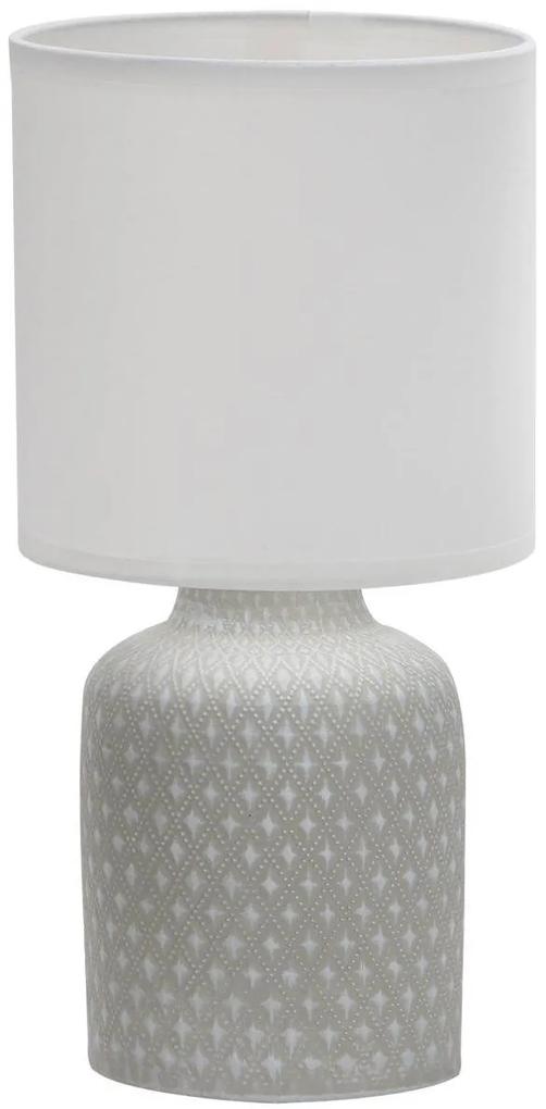 Moderní stolní lampa IMOLA, 1xE14, 40W, šedá Clx 41-79886