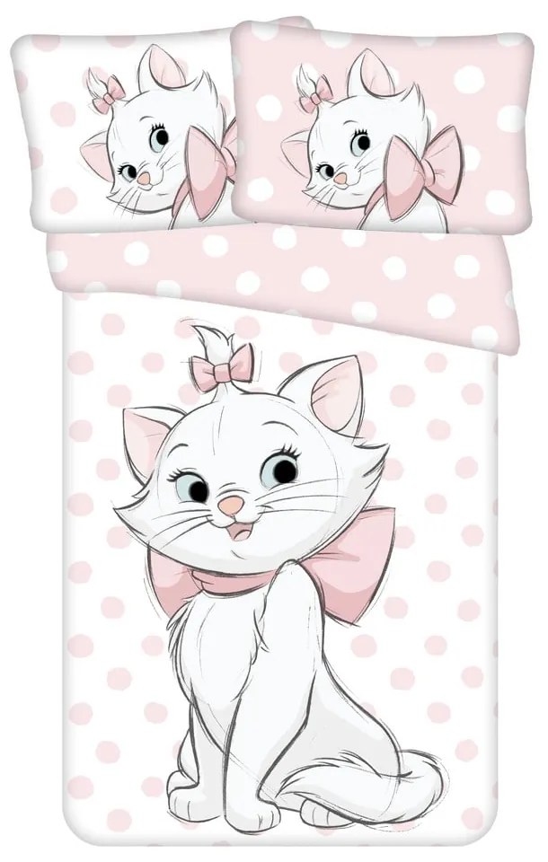 Bavlněné dětské povlečení do postýlky 100x135 cm Marie Cat – Jerry Fabrics