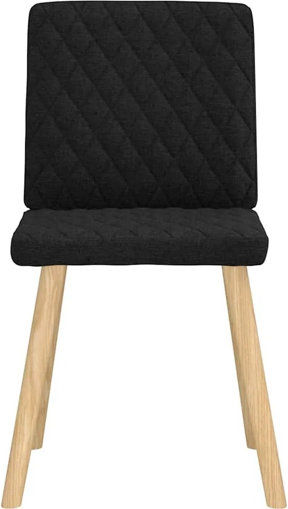Jídelní židle 6 ks černé textil 3315493