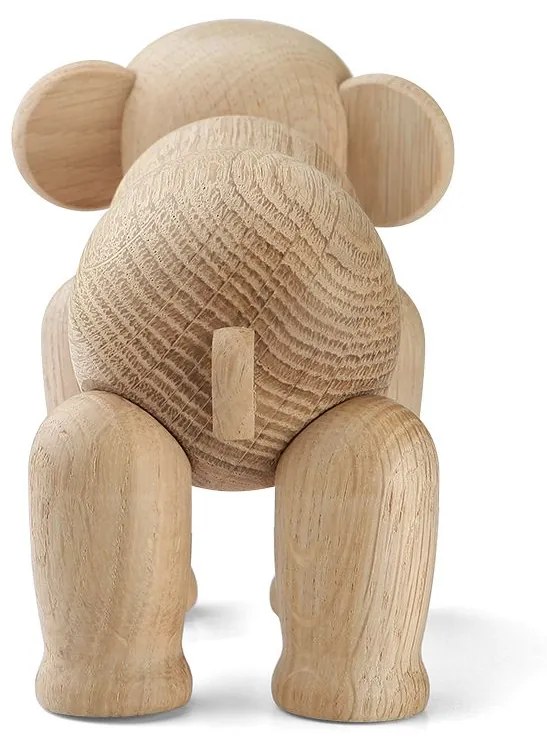 Kay Bojesen Denmark Dřevěný slon Oak Elephant Mini 9,5 cm, přírodní barva, dřevo