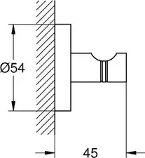 Grohe QuickFix Start - Háček chrom