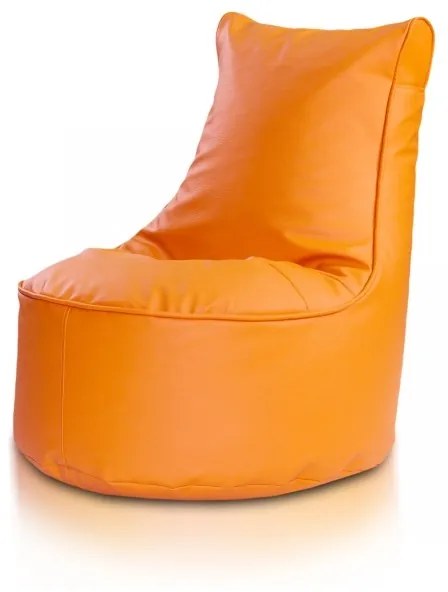 EF1016 Ecopuf Dětský MINI sedací vak ECOPUF - SEAT S - ekokůže E4 - Oranžová