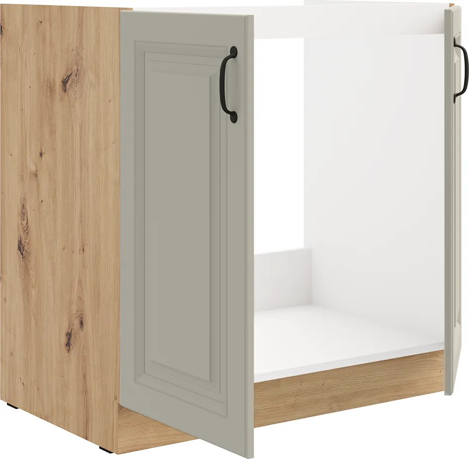 STILO ac | dolní skříňka 80 ZL 2F dřezová | 80 cm | artisan/světle šedá