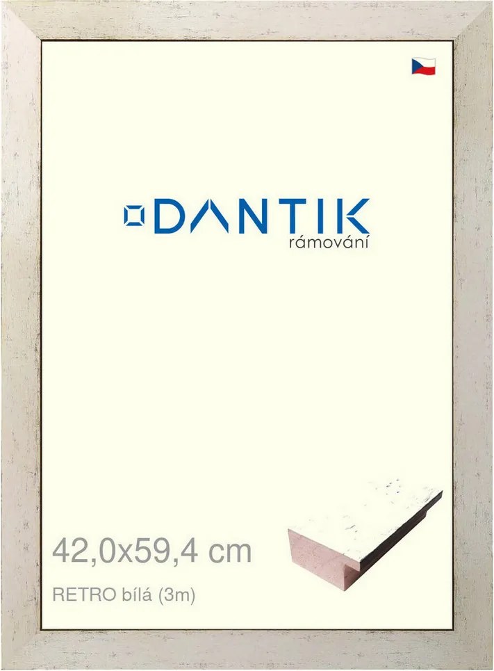 DANTIK rámeček 42x59,4 | RETRO bílá (Plexi Čiré)