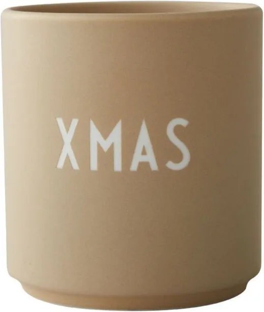 Béžový hrnek z imitace porcelánu Design Letters Favourite, 0,25 l