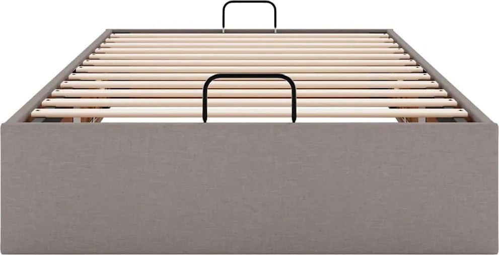 Osmanský rám postele bez matrací taupe 90x200 cm textil 3310851