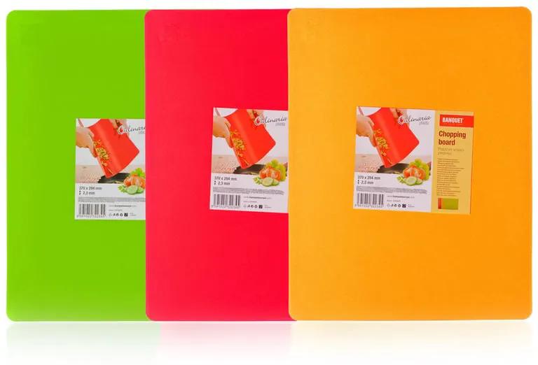 BANQUET Prkénko krájecí plastové 37x29,4x0,23 cm Culinaria Plastia Colore