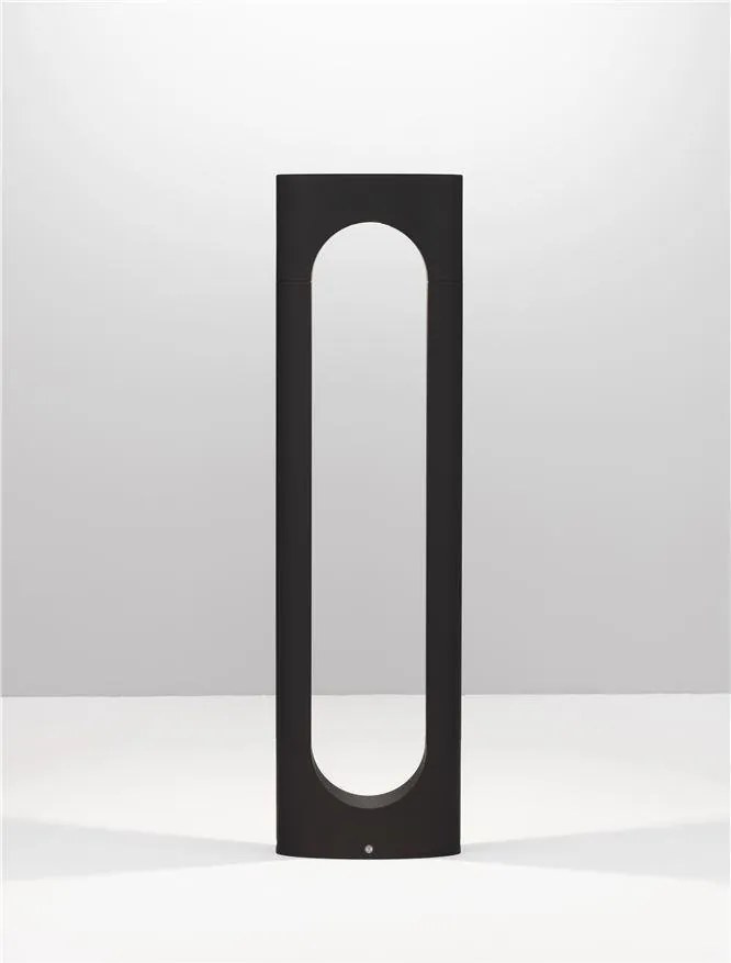 NV 9002841 Venkovní sloupkové svítidlo PORTAL černý hliník a akryl LED 13.5W 3000K 220-240V 296st. IP54 - NOVA LUCE