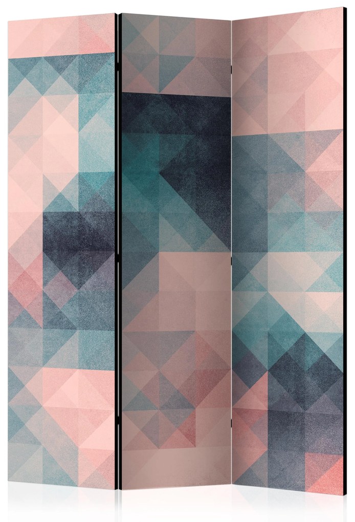 Artgeist Paraván - Pixels (Green and Pink) [Room Dividers] 135x172