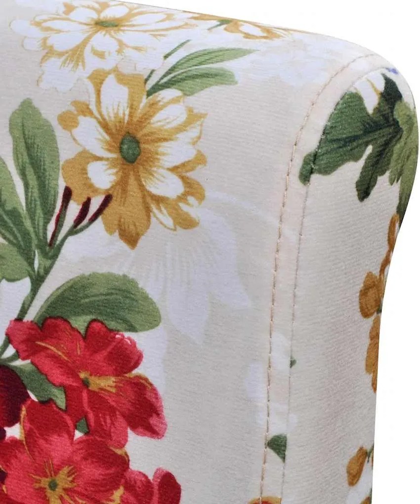 Jídelní židle 4 ks vícebarevné textil 242399