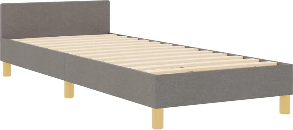 Rám postele s čelo Taupe 80 x 200 cm textil 3344764