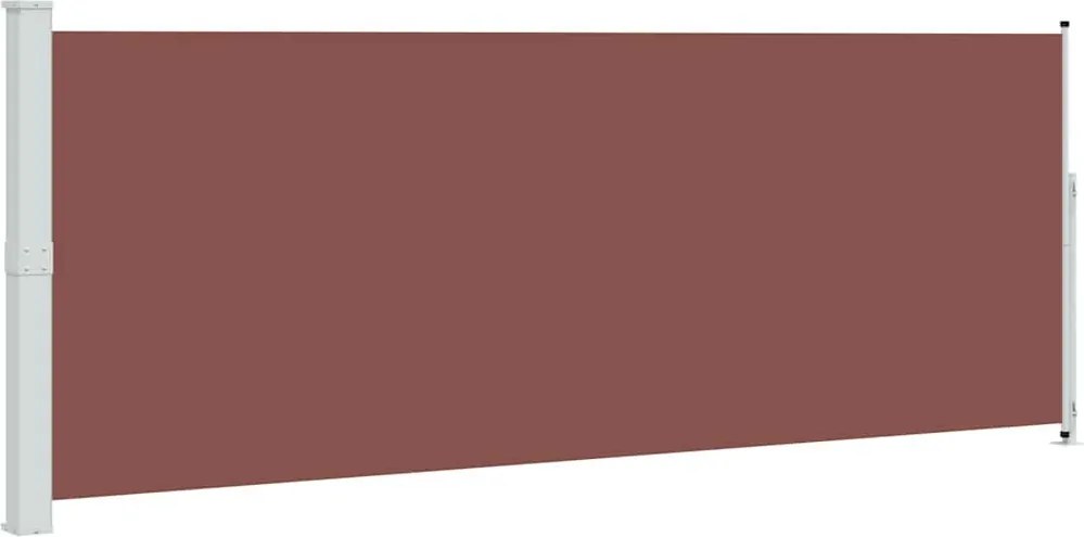 Zatahovací boční markýza 180 x 500 cm hnědá 313408