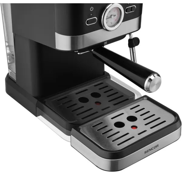Sencor - Pákový kávovar espresso 1050W/230V černá/matný chrom