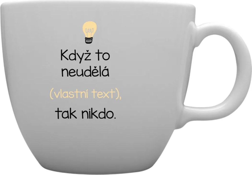 Personalizovaný MEGA XXL keramický hrnek 1 000 ml - když to nezvládne … tak nikdo